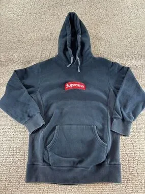 Supreme | Shirts | Authentic Supreme Box Logo Mens Medium Black Hooded ...
